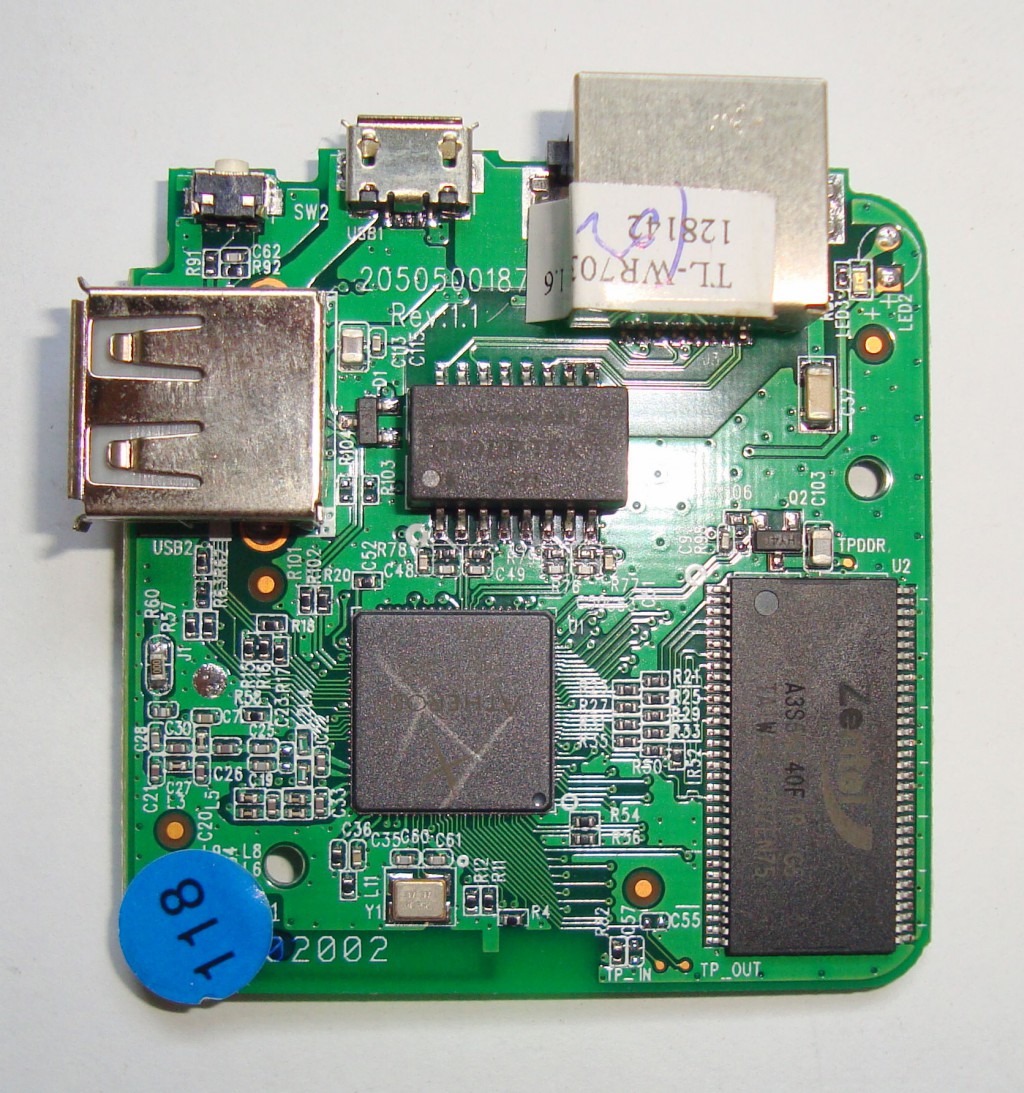 [分享]TP-Link TL-WR703N 改64M RAM和8M FLASH - 霸王硬上弓's Blog